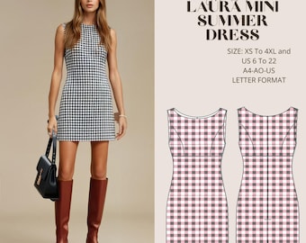 Golden Dress, PDF Sewing Pattern, Digital Sewing, Women Sewing Summer ...