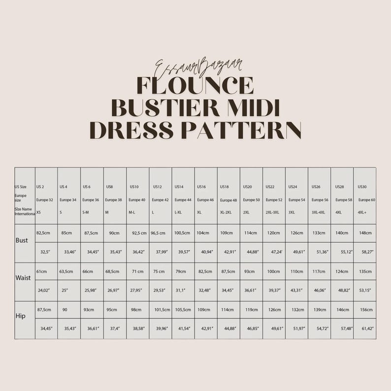 Flounce Midi Dress Pattern, PDF Sewing Pattern Dress, Easy Wedding Midi ...