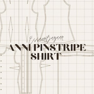 Anni Shirt Sewing Pattern, Women Shirt Pattern, Sewing Pattern, Easy ...