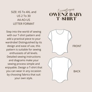 Owenz Baby T-shirt Sewing Pattern, Basic Top Sewing Pattern, Easy T ...