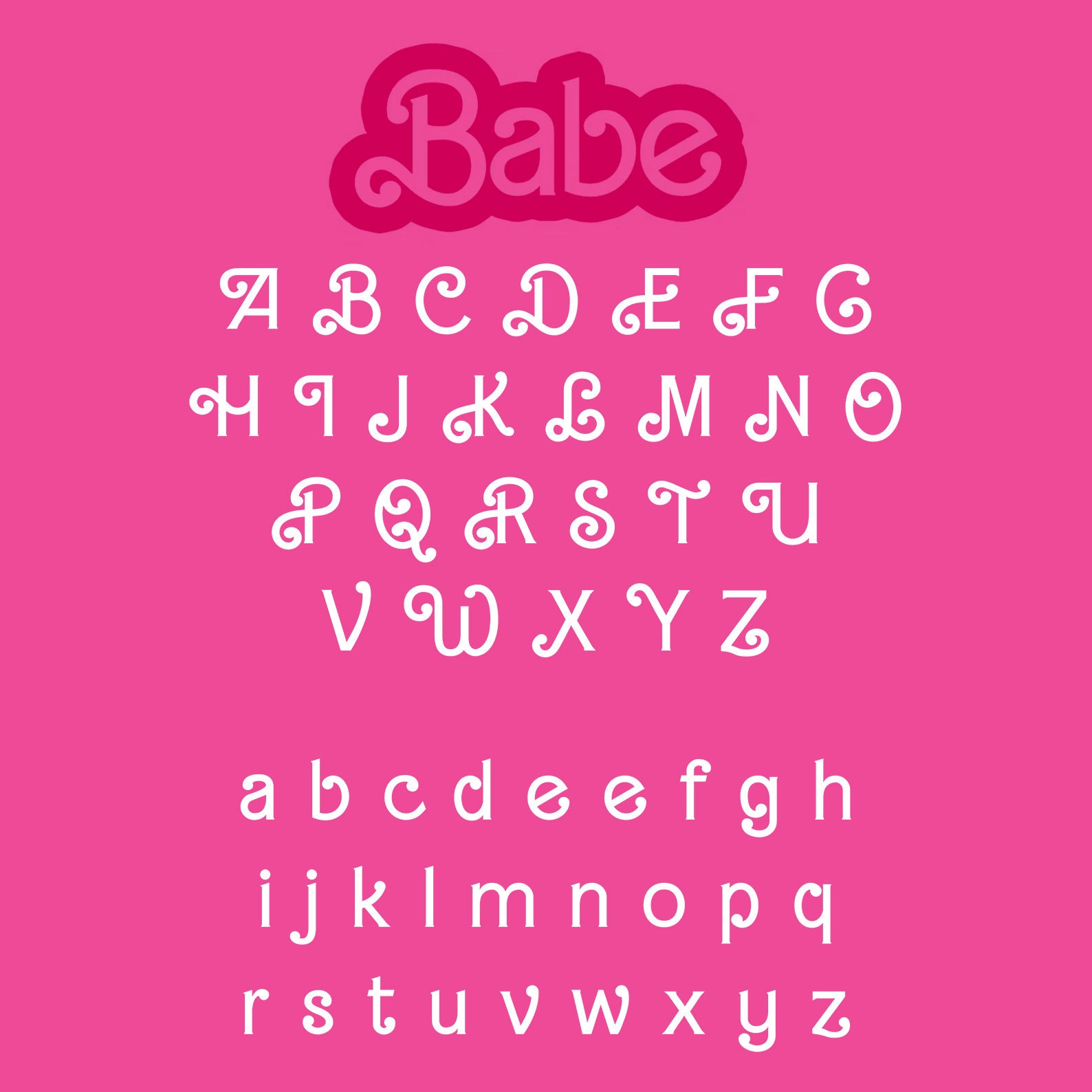 4 Barbie Font Pack OTF and TTF Canva & Cricut Software Compatible, DIY ...