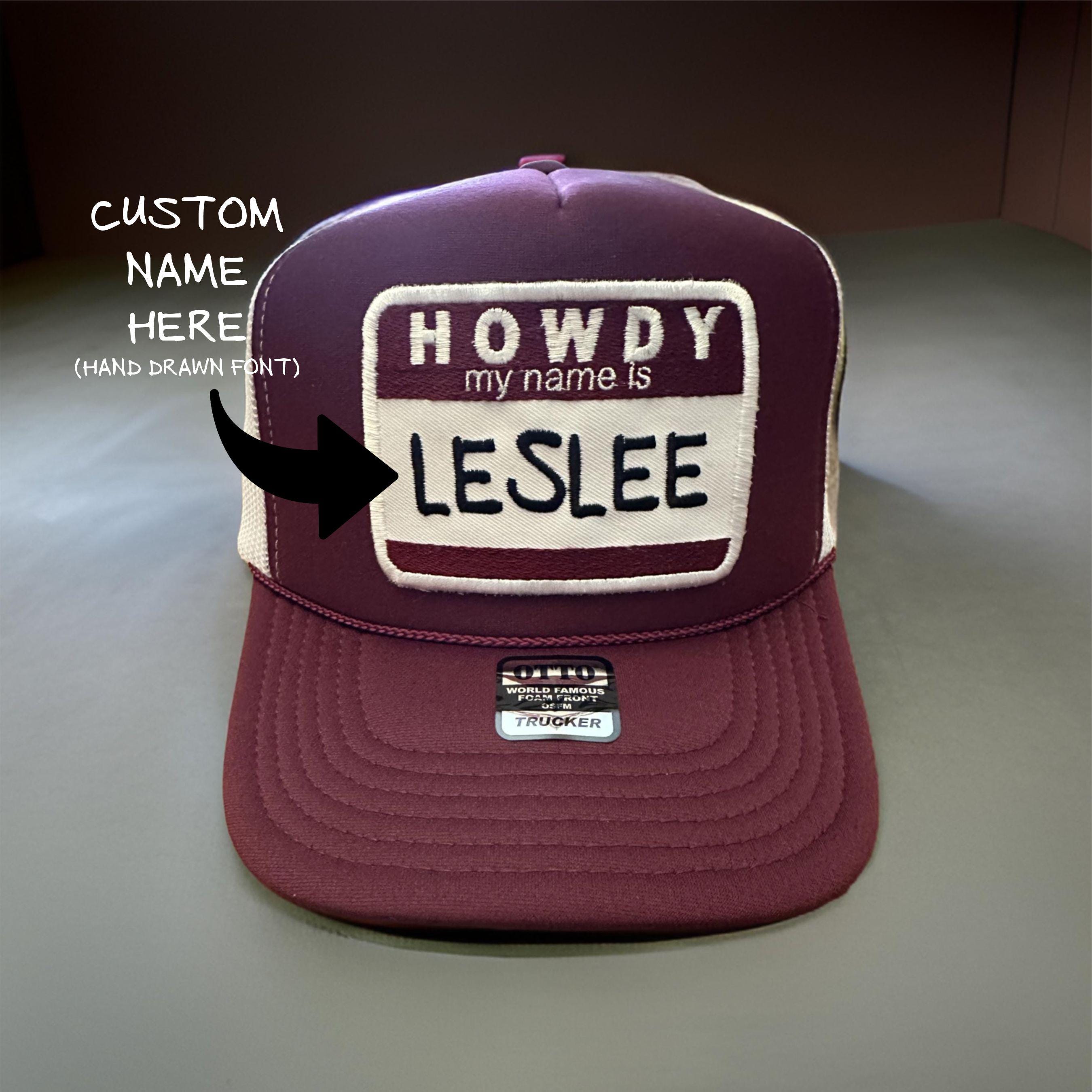 Custom Preppy Howdy My Name is Aggie Maroon and White Embroidered Patch ...