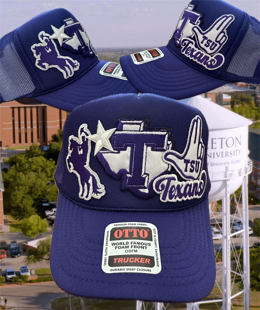 Custom Texans Rodeo Multipatch Bleed Purple Stephenville Texas Game Day ...