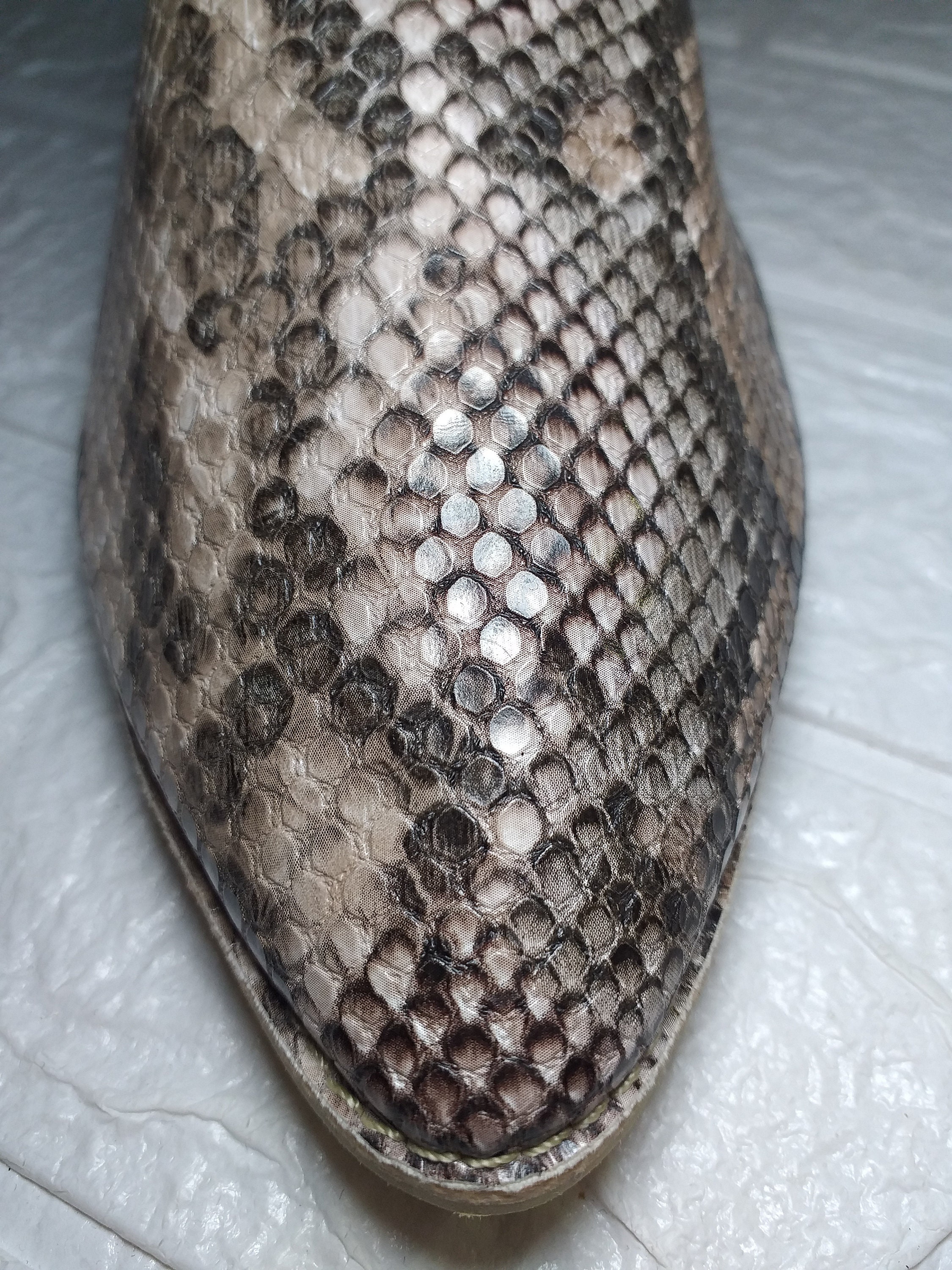 Leather Snake Moroccan Babouches, Moroccan Snake Skin Slipper for Her ...