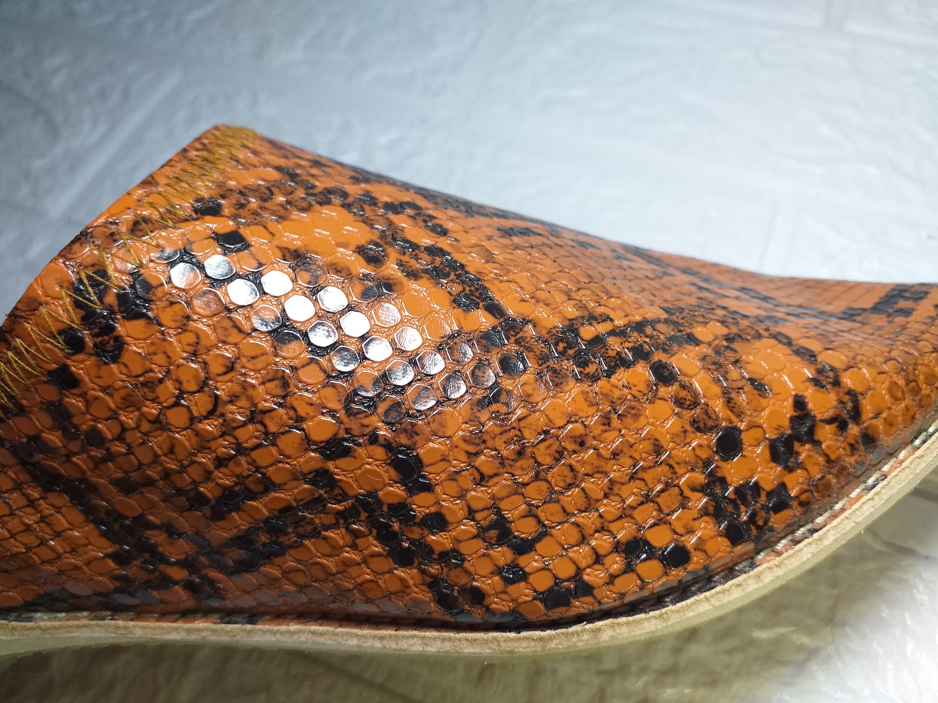 Leather Snake Moroccan Babouches, Moroccan Snake Skin Slipper for Her ...