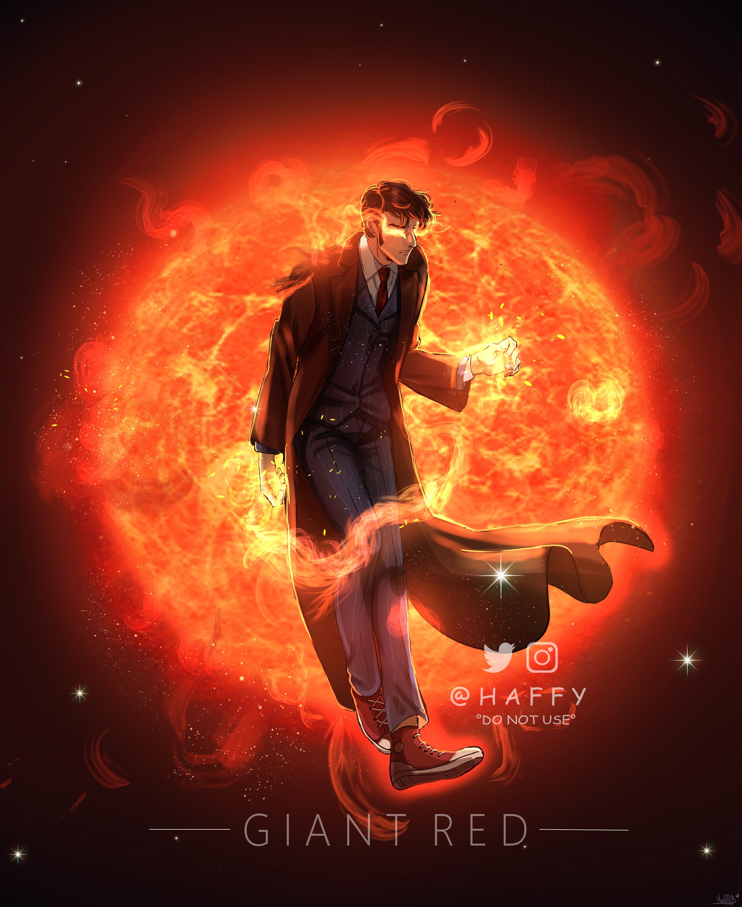 Tenth Doctor 'giant Red" Digital File - Etsy