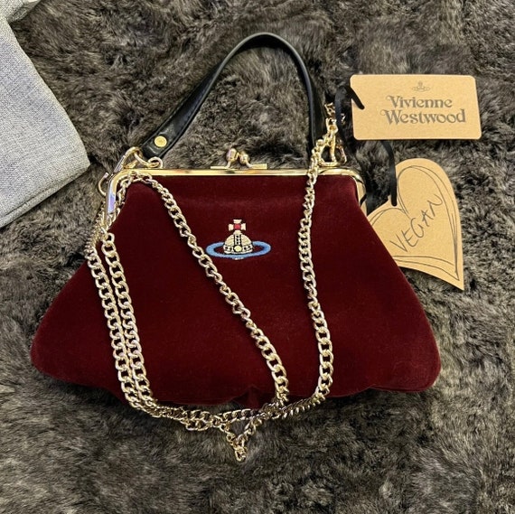 Vivienne Westwood Orb Red Velvet Granny Kisslock Cros… - Gem