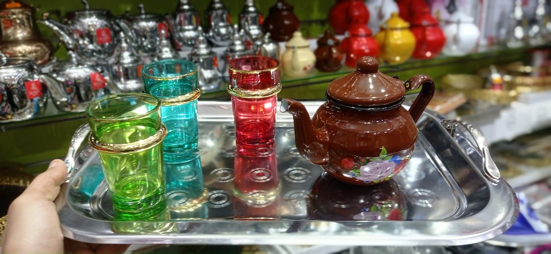 Moroccan Teapot, Elegant Moroccan Artisan Teapot, Mint Tea, Artisan ...