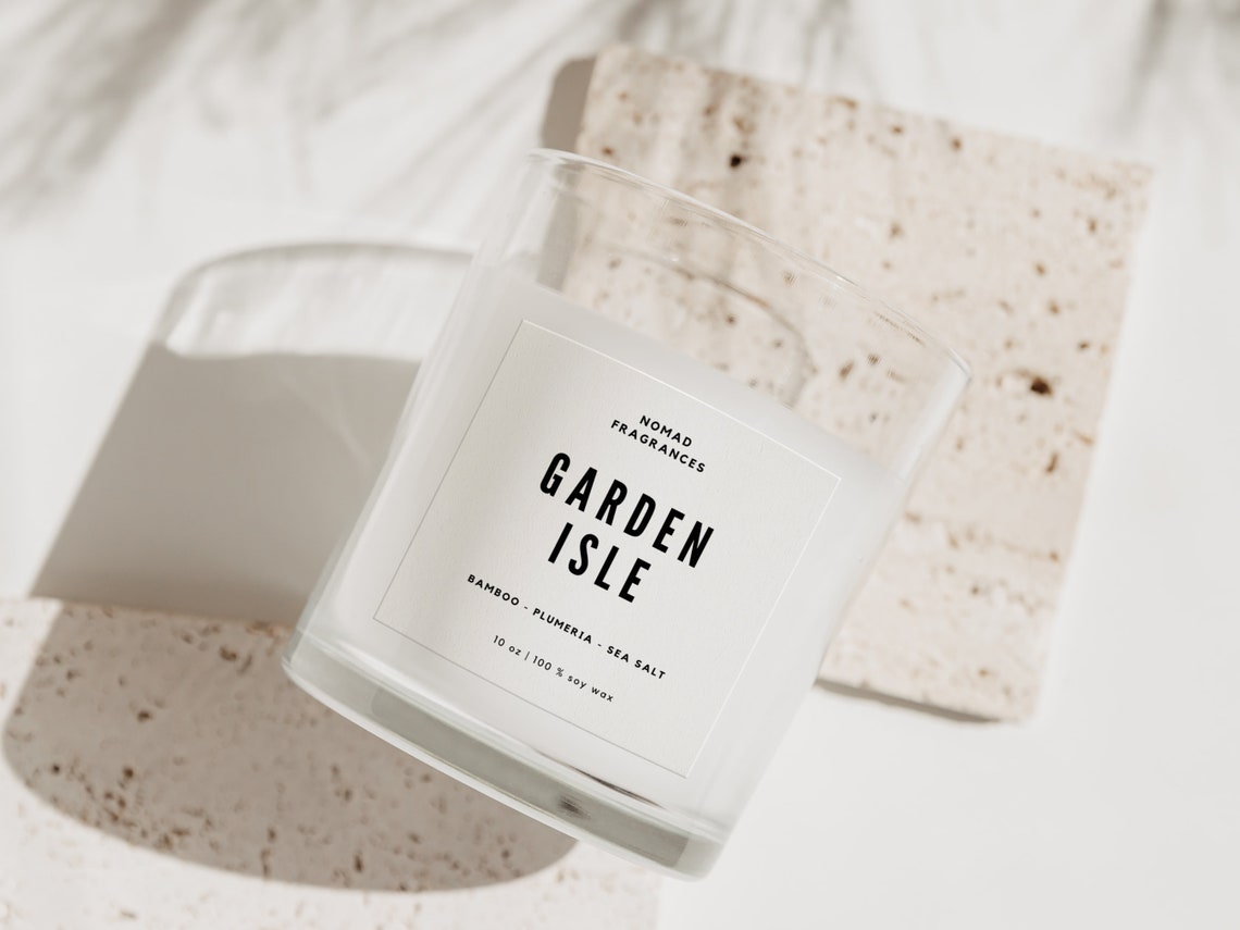 Minimalist Candle Label | Candle Label Design | Candle Label Template ...