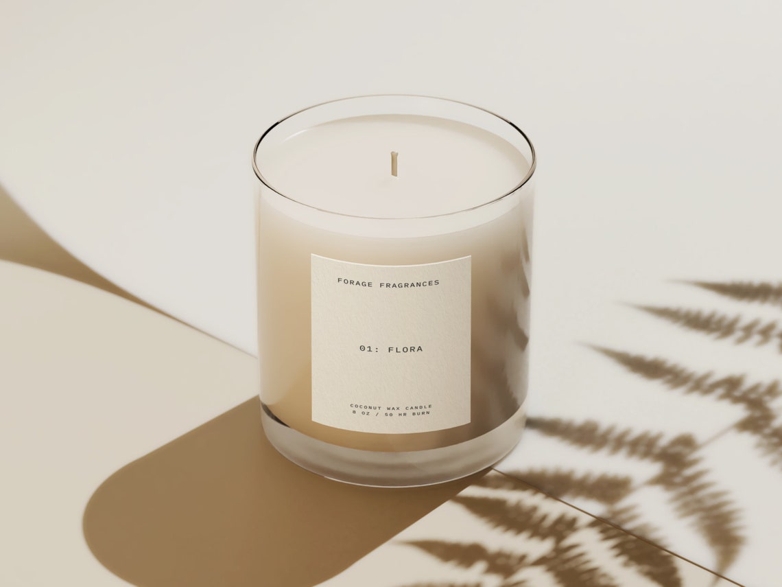 Minimalist Candle Label | Candle Label Design | Candle Label Template ...