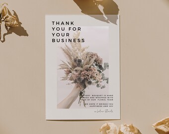 Small Business Thank You Card | Digital Download Thank You for Your ...