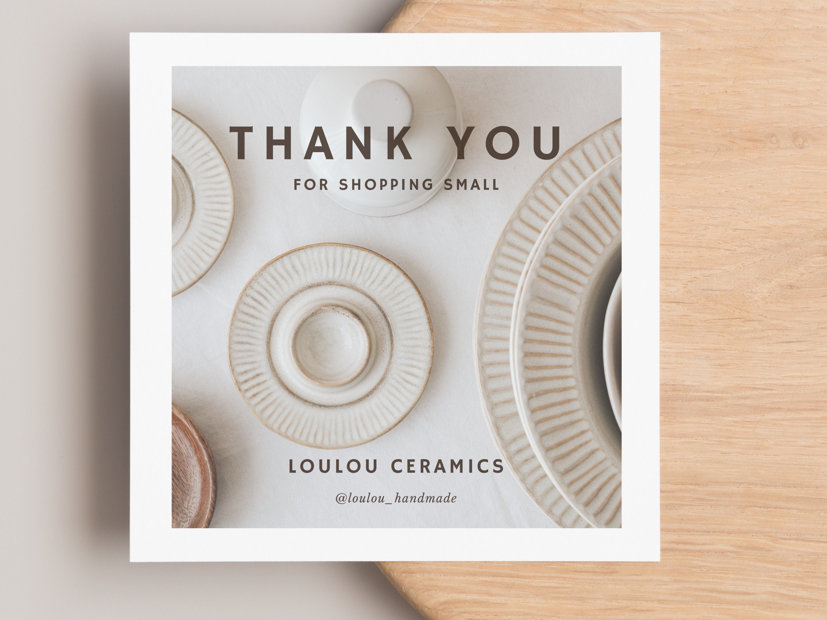 Small Business Thank You Card | Digital Download Thank You for Your ...