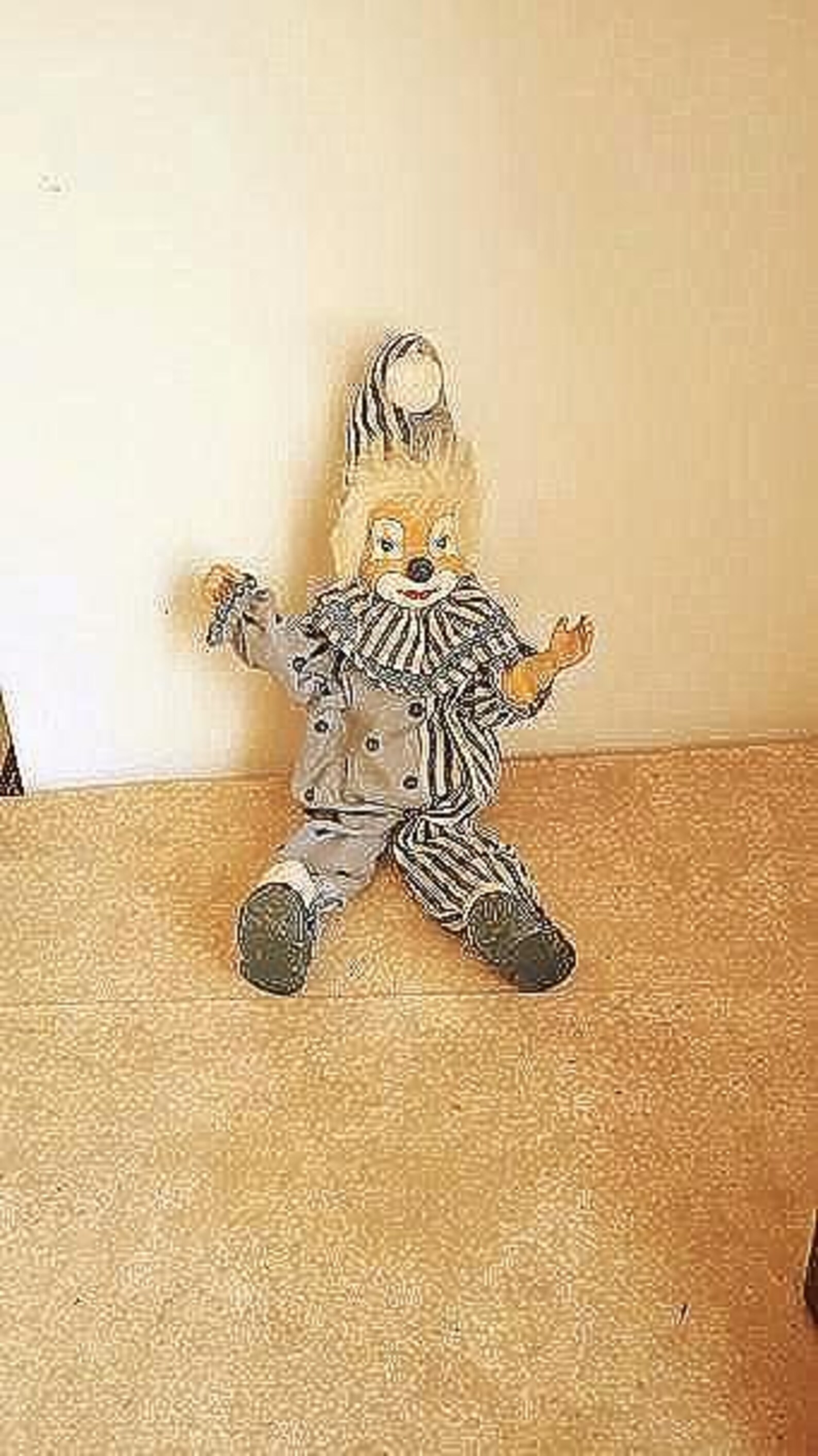 Adorable, Tender Porcelain Clown, Unique and Rare French Handcraft ...