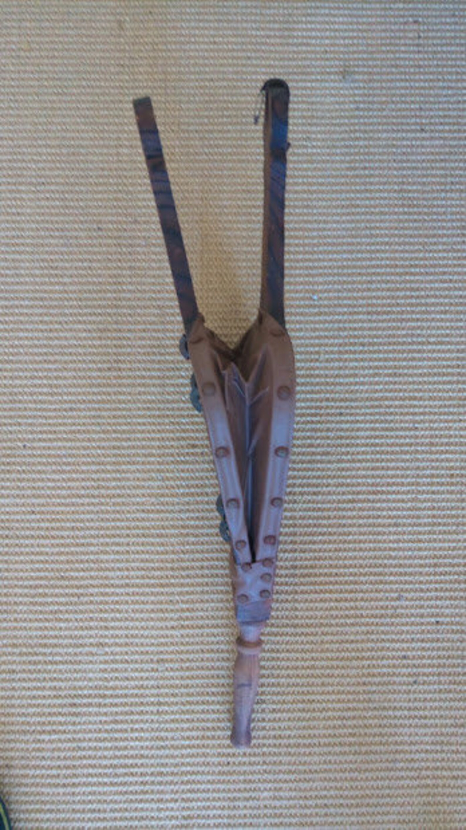 Bellows Brazier Vintage 1980 France Wood Leather Artisanal - Etsy