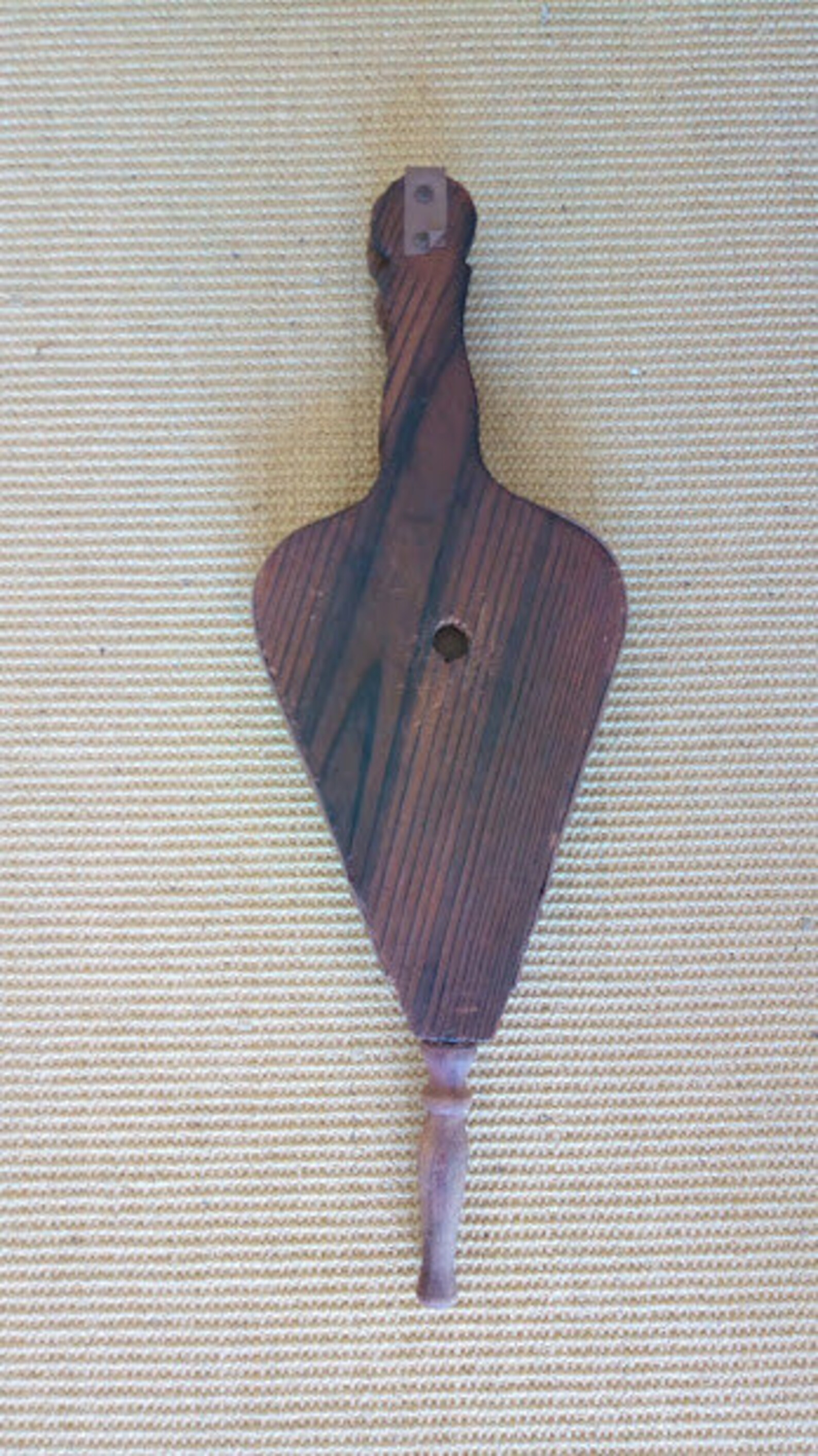 Bellows Brazier Vintage 1980 France Wood Leather Artisanal - Etsy