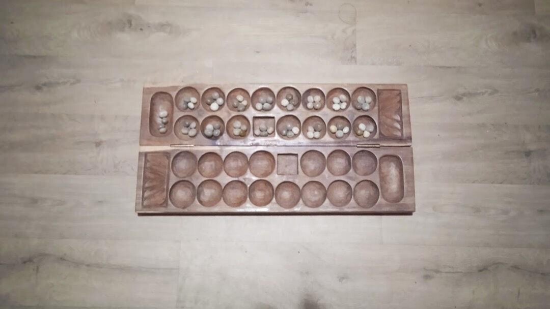 Awalé, Mancala Or, Bao Board Games, Africa ANGOLA, Vintage 1950, Sturdy ...