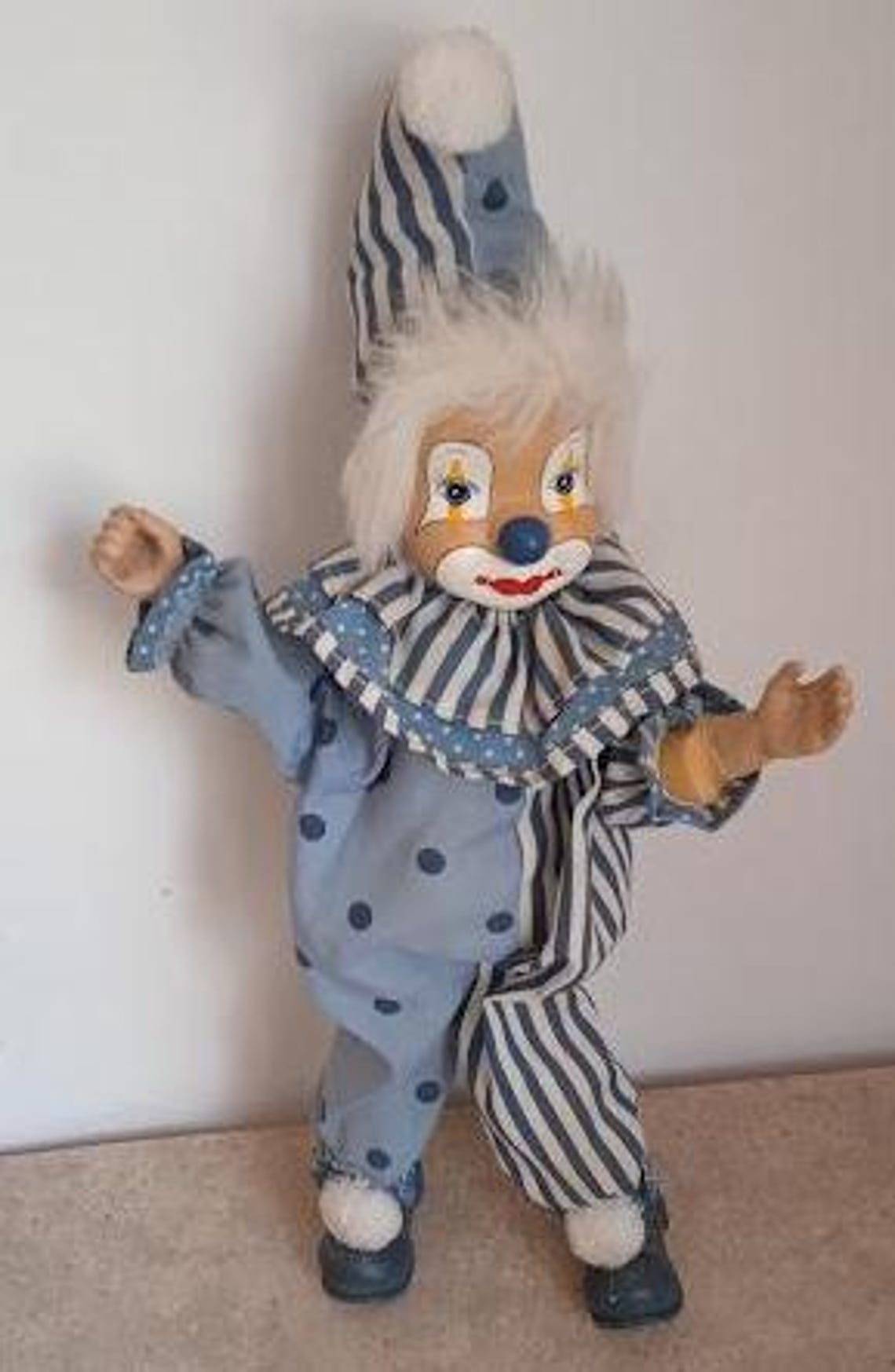Adorable, Tender Porcelain Clown, Unique and Rare French Handcraft ...