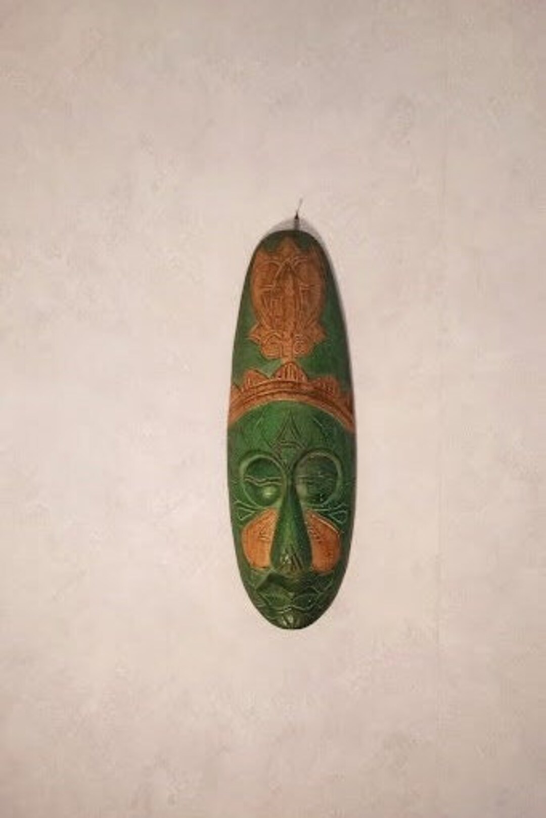 Cameroon Africa Tribal Mask Wall Decoration, Exotic Raw Wood, Handmade ...