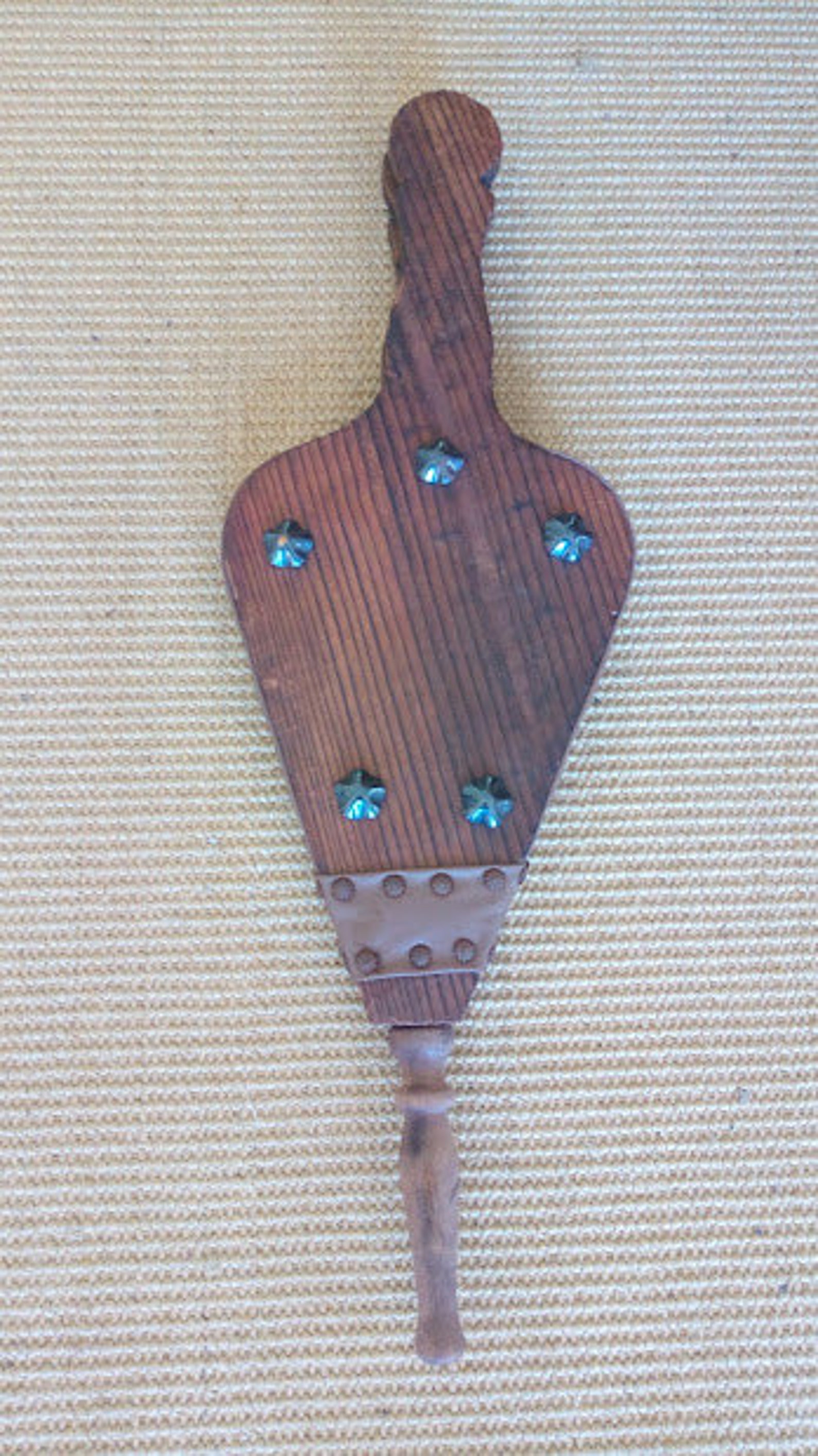 Bellows Brazier Vintage 1980 France Wood Leather Artisanal - Etsy