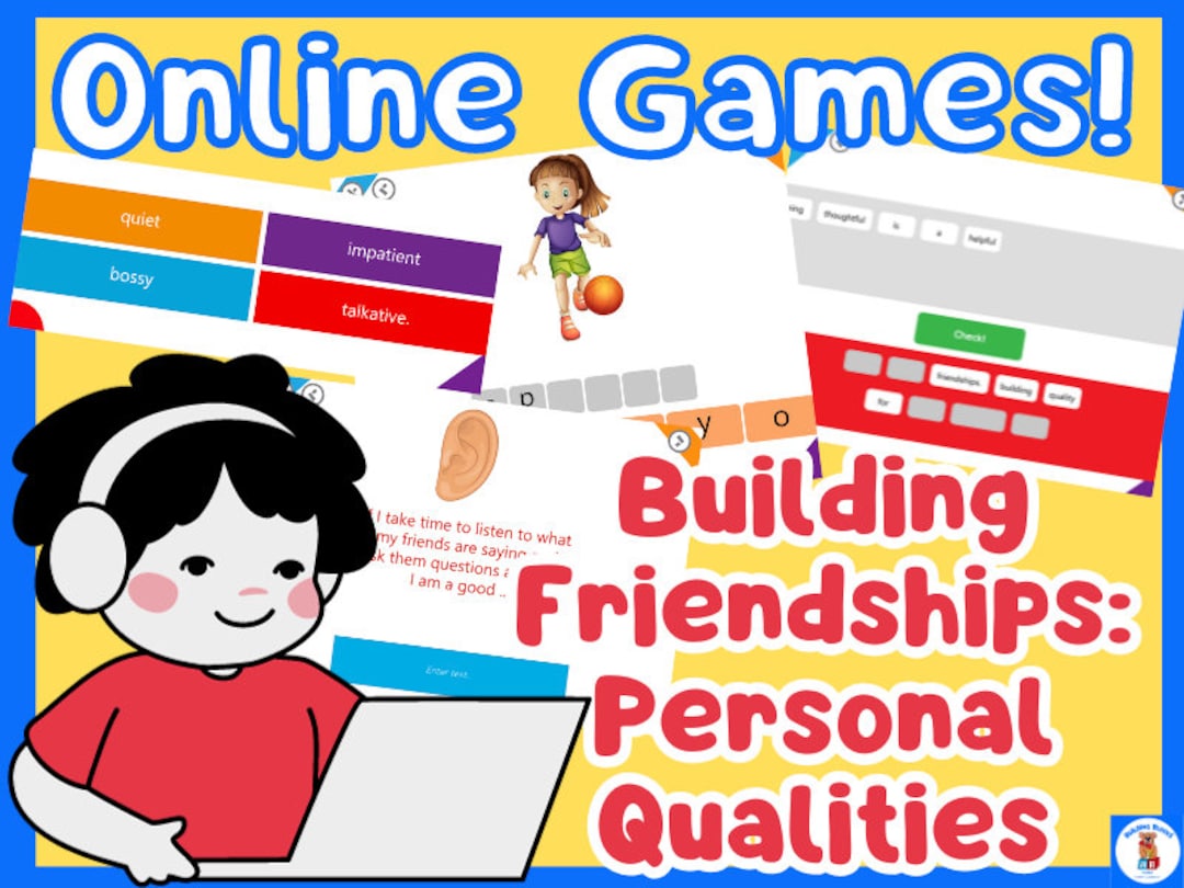Building Friendships Online Games! SEL, SPED, Autism, Social Learning ...
