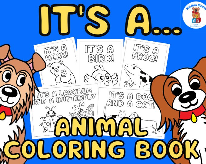 It's a ... Animal Coloring Book. Ideal for Gestalt Language Processors ...