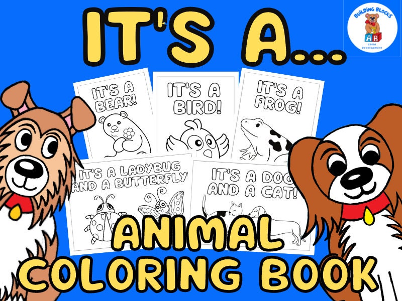 It's a ... Animal Coloring Book. Ideal for Gestalt Language Processors ...