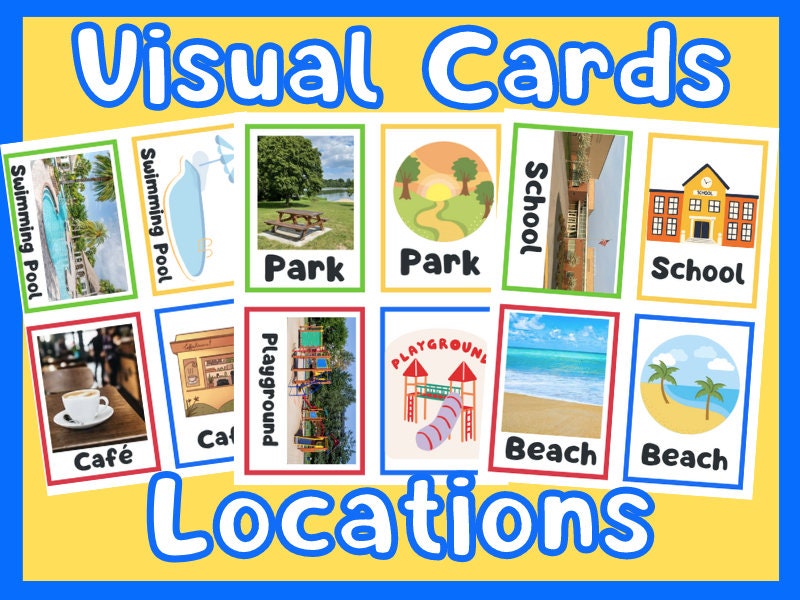 Visual Matching Location Cards Autism Gestalt SPED Speech Therapy PDF - Etsy