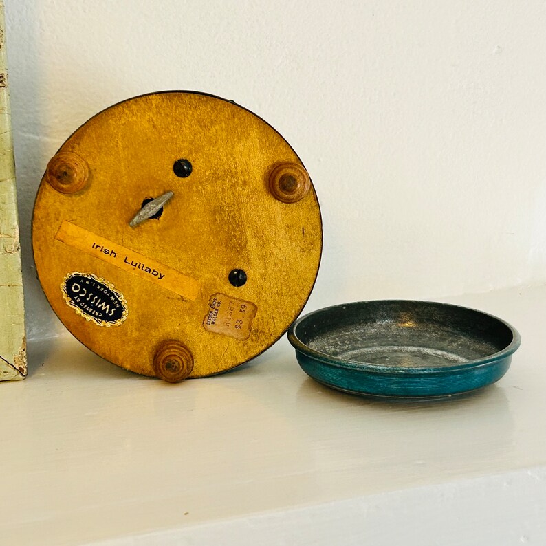 Vintage Powder Blue Music Box With 18th Century Courting Couple Motif ...