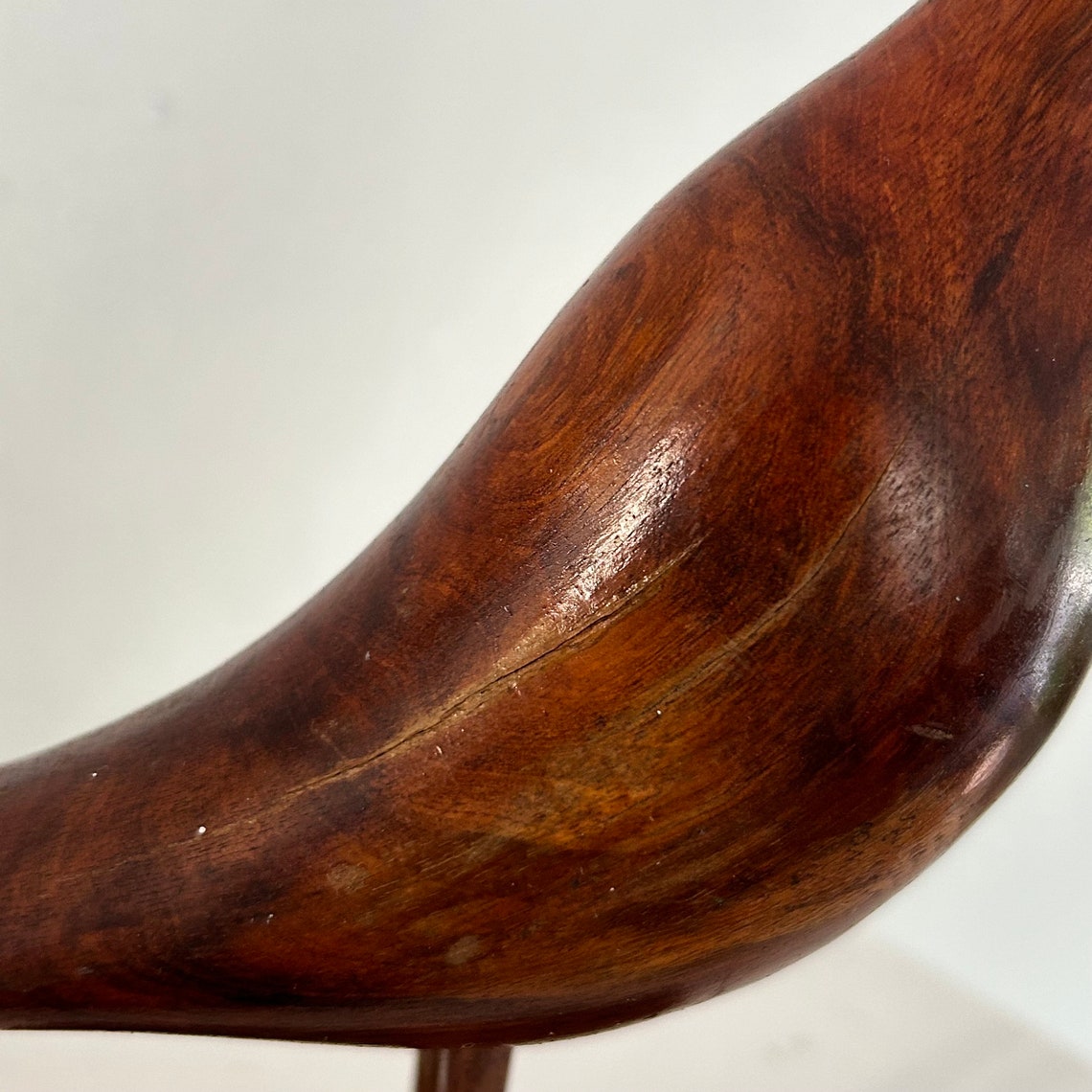 Vintage Hand Carved Wooden Shore Bird Decoy Style Ocean Beach House ...