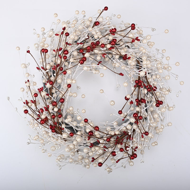 White Berry Wreath - Etsy
