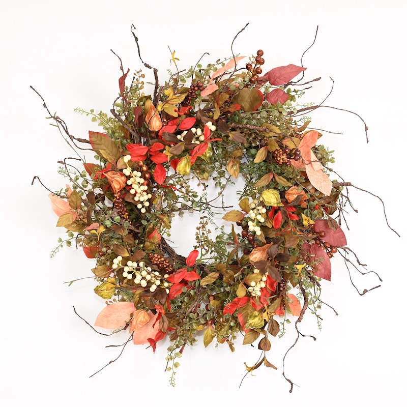 24 Berry Fall Wreath - Etsy UK