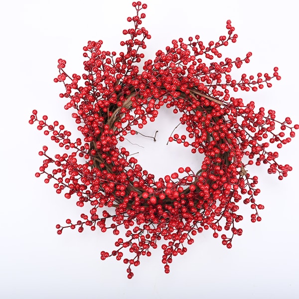 Red Berry Wreath - Etsy
