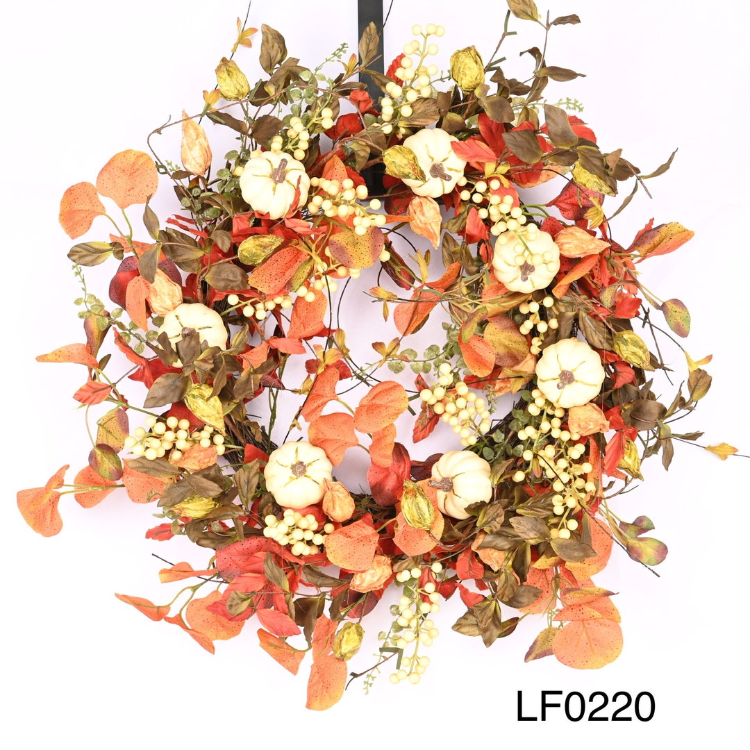 Fall Pumpkin Pip Berry Eucalyptus Dry Branch Weed Wedding - Etsy
