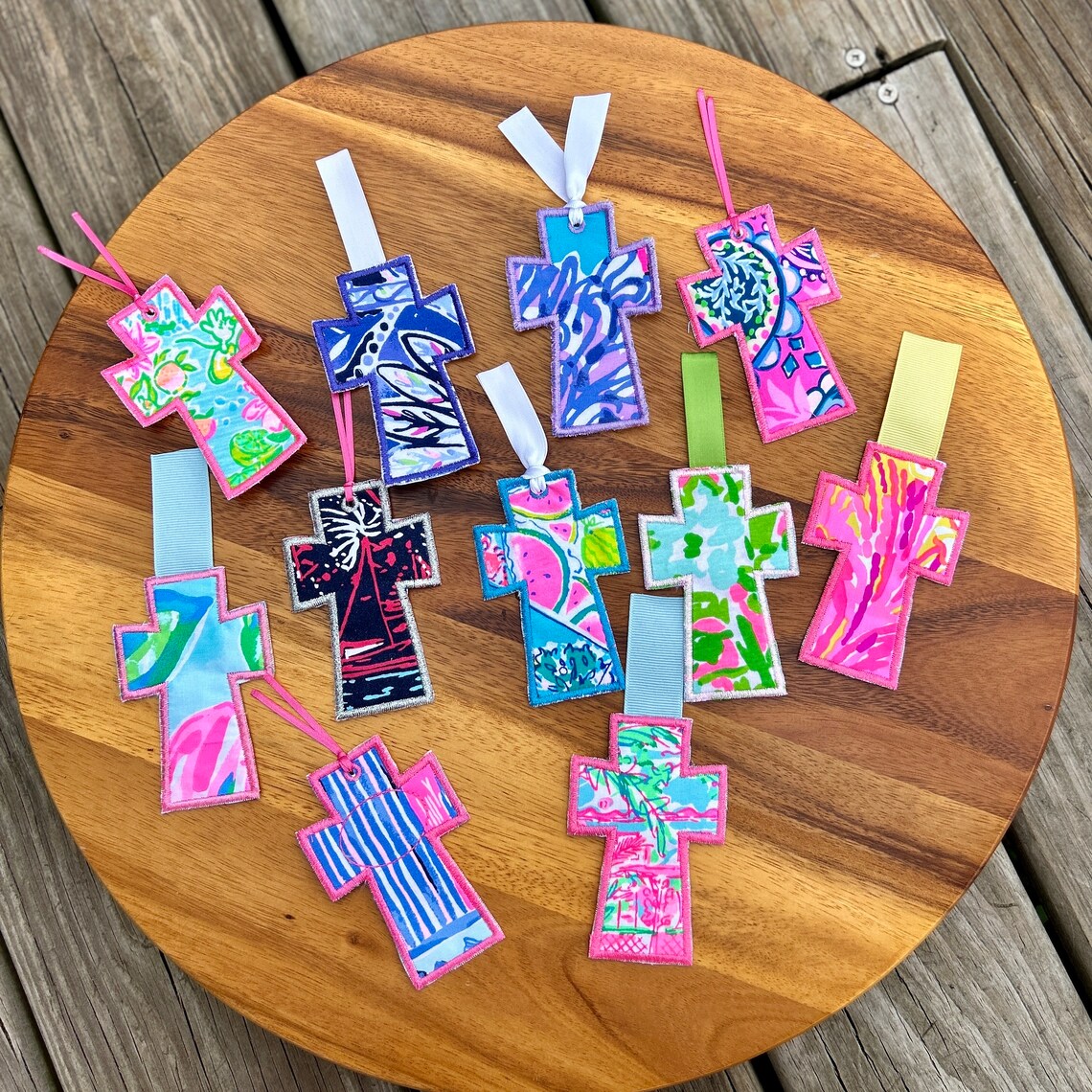 Embroidered Cross Bookmark: Preppy Christian Gift, Mystery Pack - Etsy