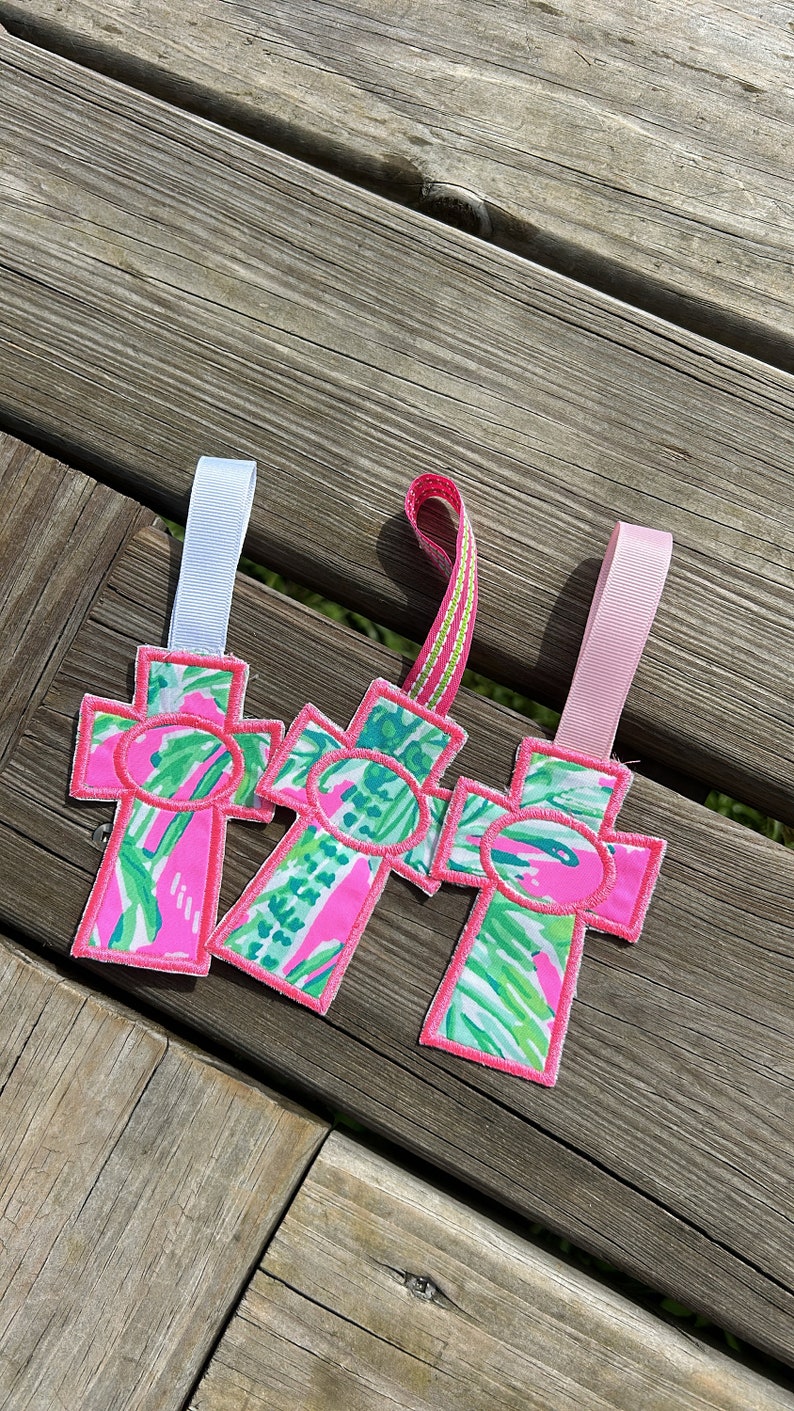 Embroidered Cross Bookmark: Preppy Christian Gift, Mystery Pack - Etsy