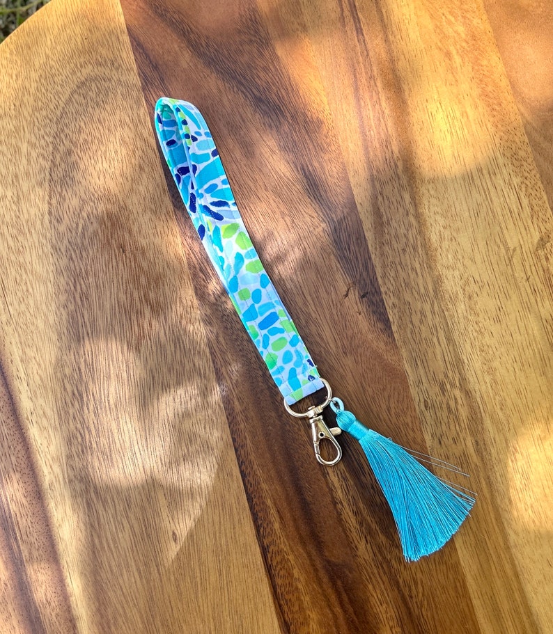 Preppy Keychain, Lobster Claw Clip, Palm Beach Prints - Etsy