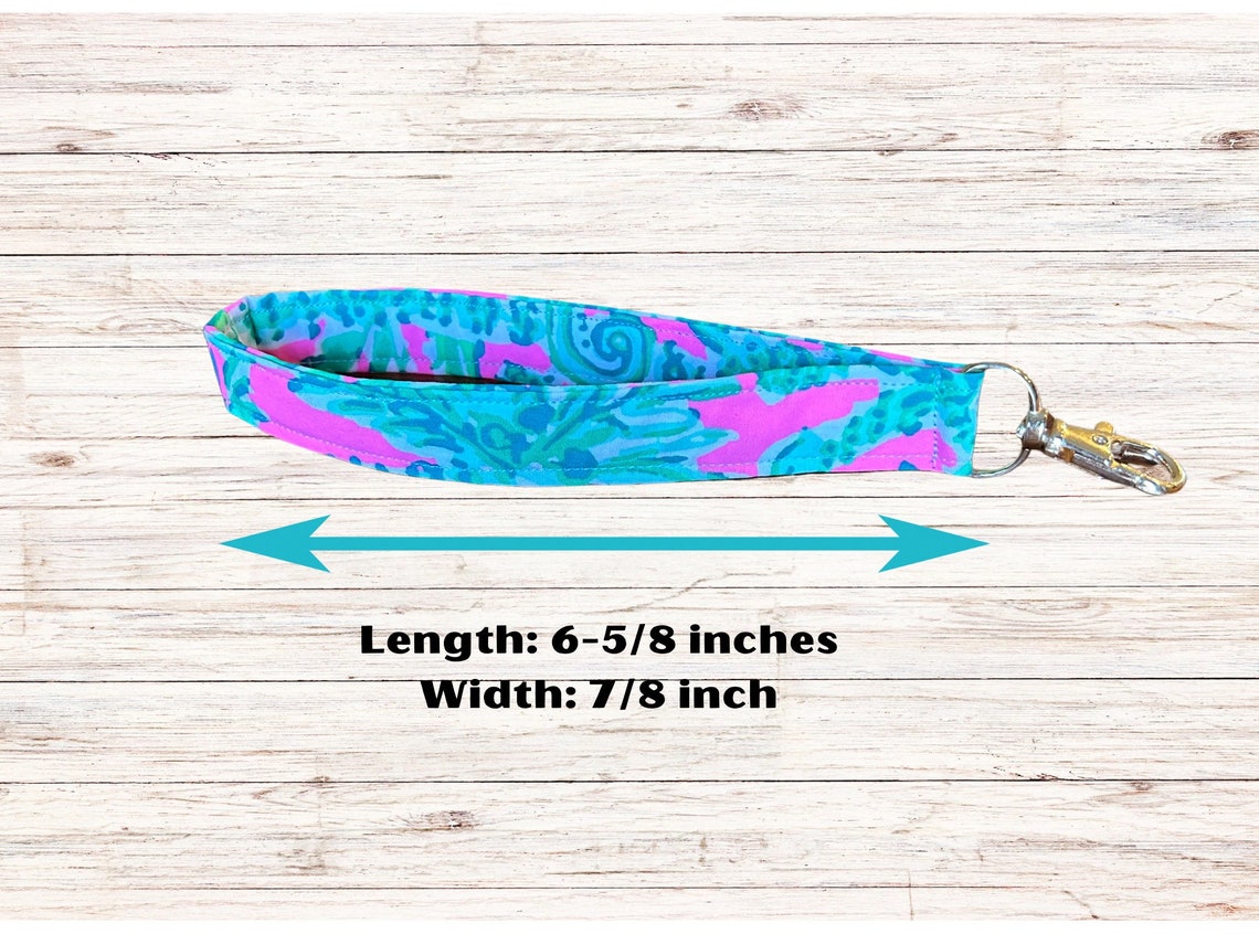 Preppy Keychain, Lobster Claw Clip, Palm Beach Prints - Etsy