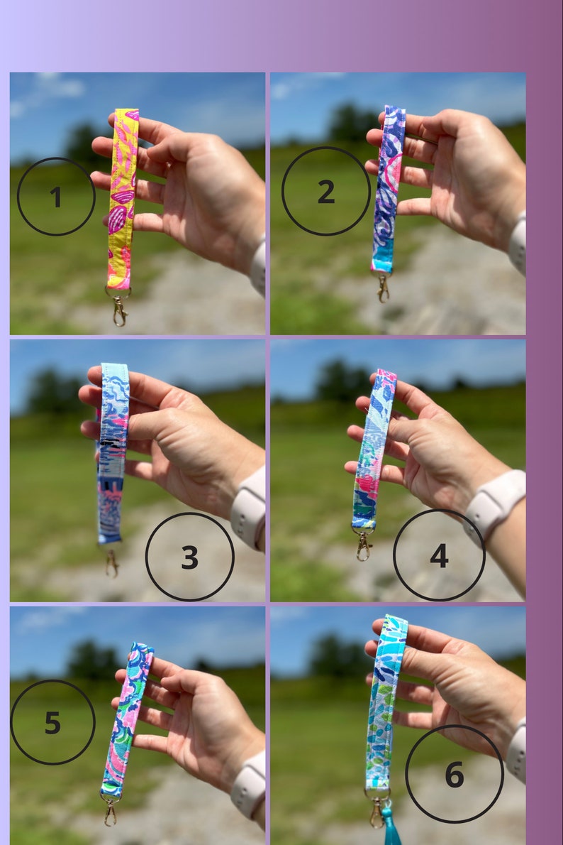 Preppy Keychain, Lobster Claw Clip, Palm Beach Prints - Etsy