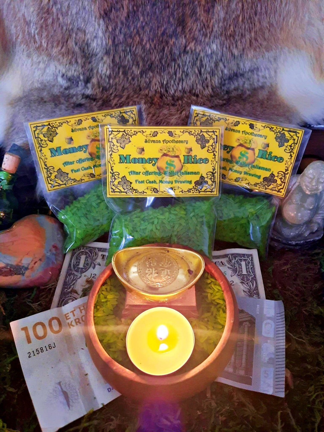 Money Rice Prosperity Rice Magic Rice Ritual Spell Rice - Etsy Denmark