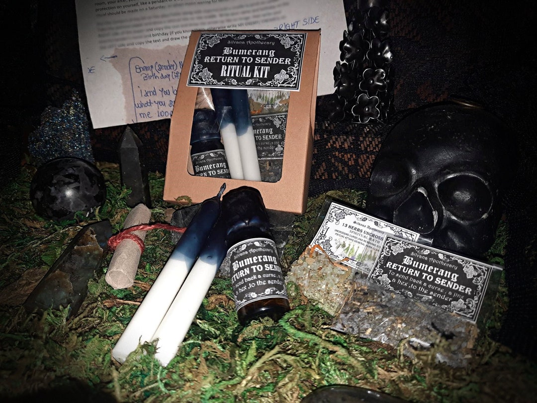 Witch Spell Kit Boomerang RETURN to SENDER Kit to Return Black Magic ...