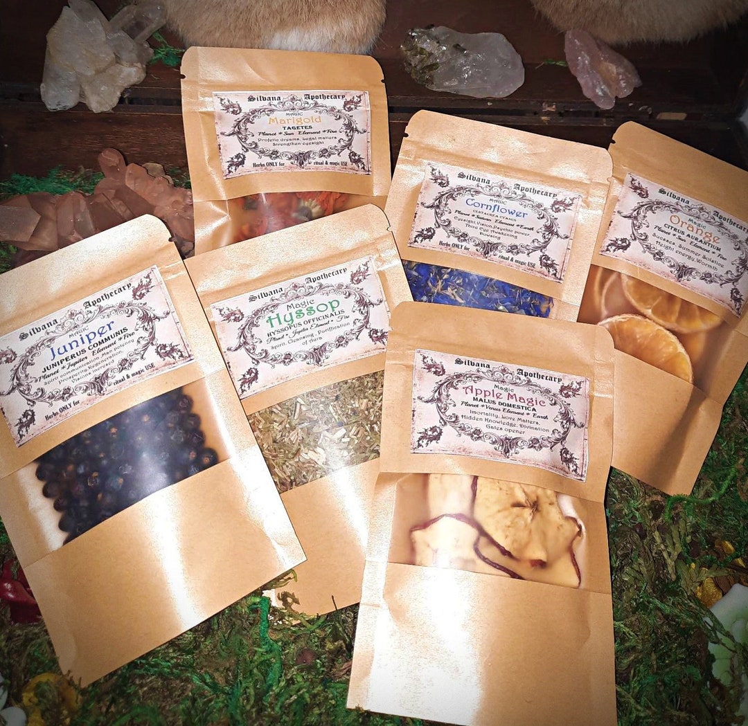 Magic Witches Herbs Over 30 Roots ,barks , Berry ,flowers and Herbs ...