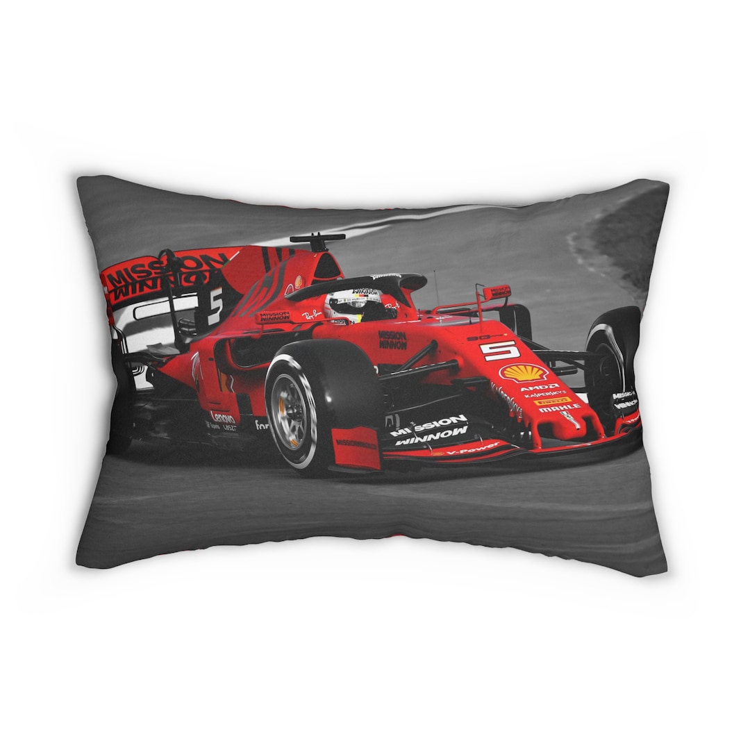 Ferrari Formula 1 Racing Car Black and Red F1 Lumbar Pillow - Etsy