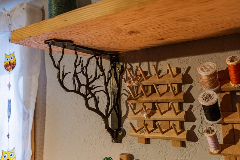 Tree Branch Shelf Bracket Set 2 - Etsy