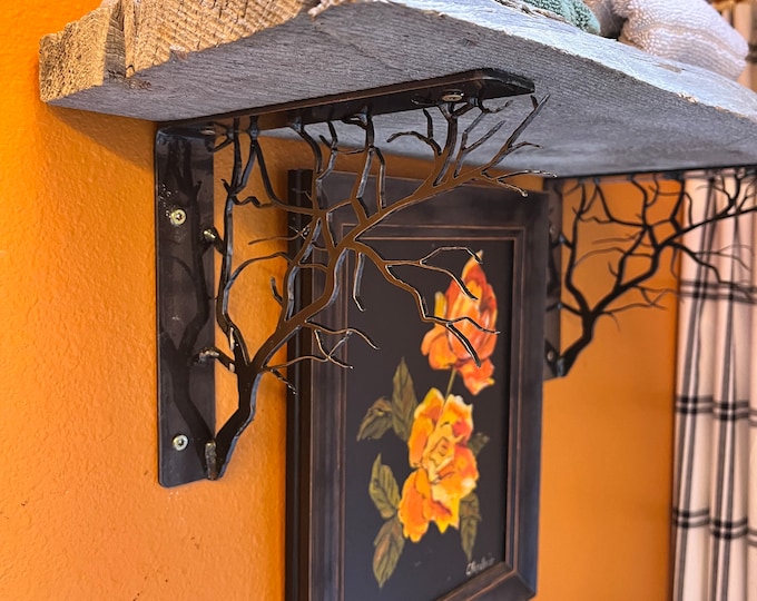Tree Branch Shelf Bracket Set 2 - Etsy