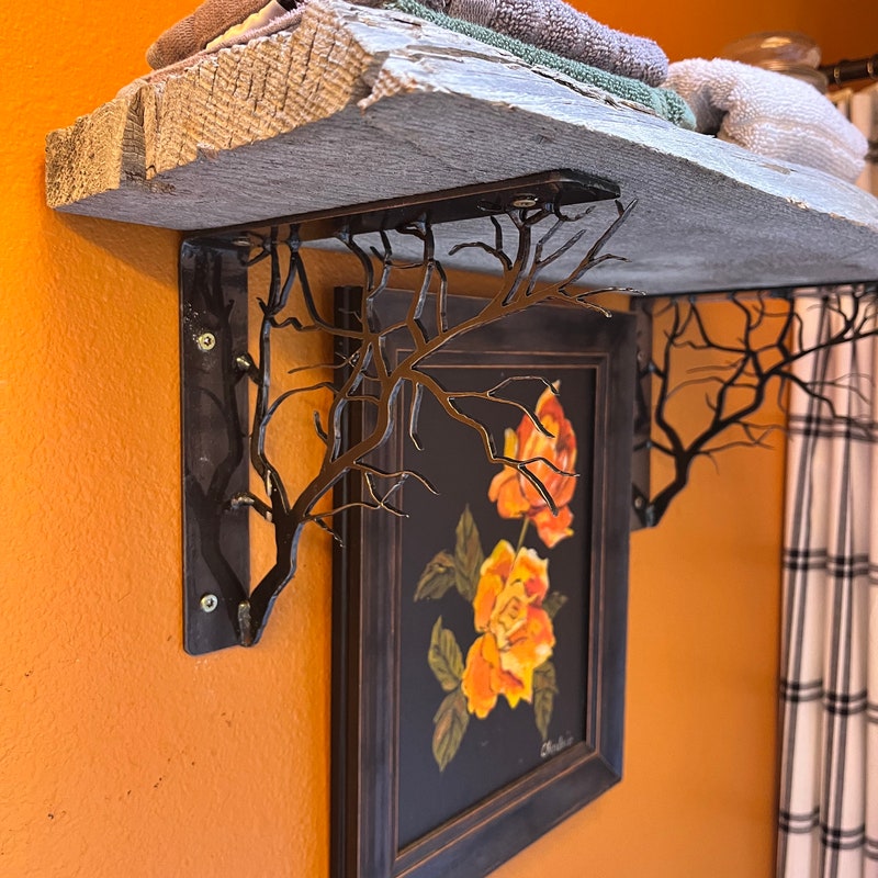 Tree Branch Shelf Bracket - Etsy