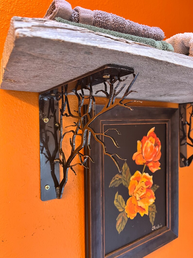 Tree Branch Shelf Bracket Set 2 - Etsy