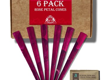 25 King Size Rose Petal Preroll Cones With Filter L Organic - Etsy