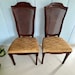 Rare Find Brand Basic Witz Cane Back Chair-antique Dining Chair-danish ...