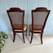 Rare Find Brand Basic Witz Cane Back Chair-antique Dining Chair-danish ...