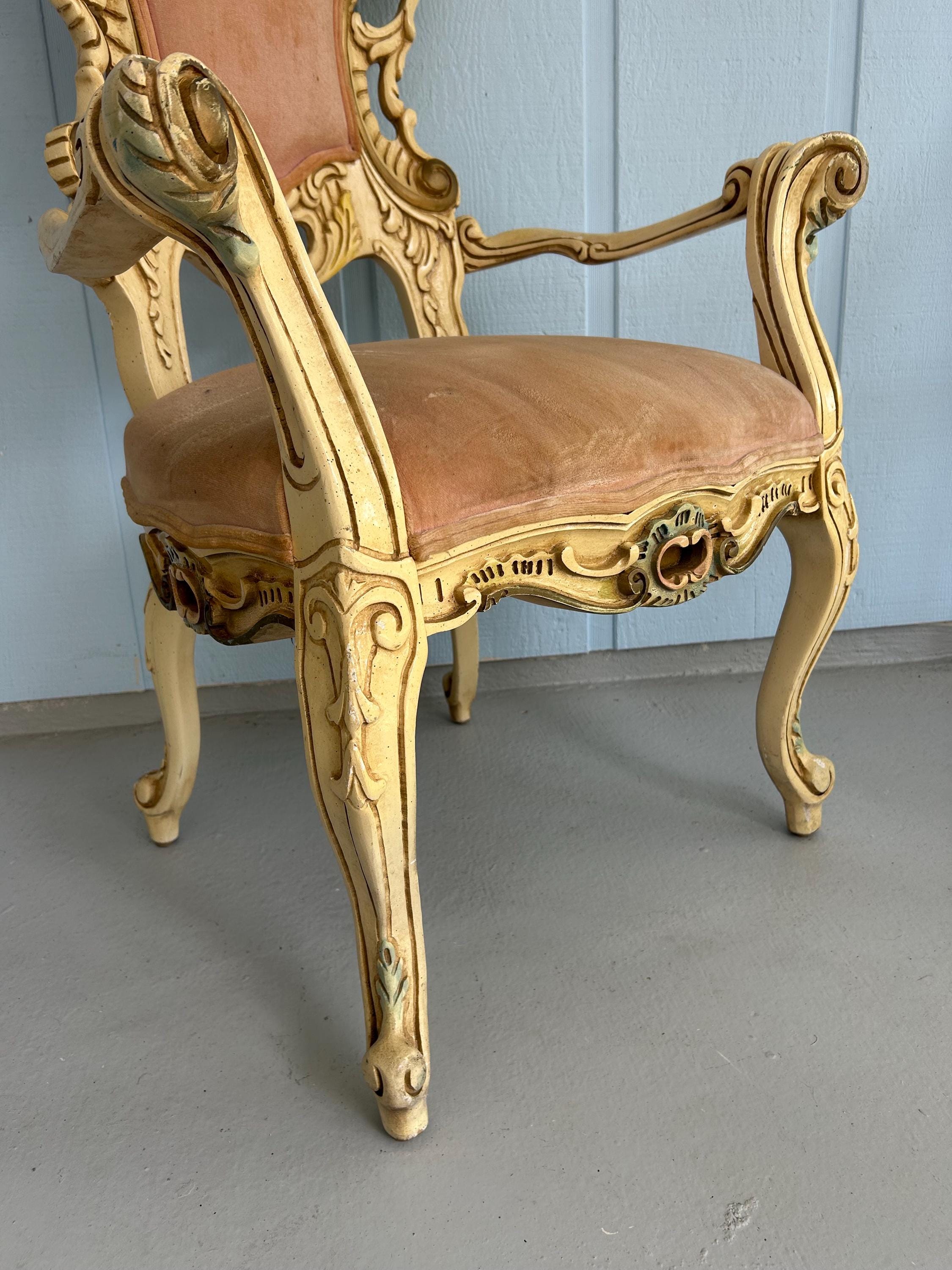 Luxury Desk Chair-regency Throne Chair-venetian Rococo Armchair-italian ...